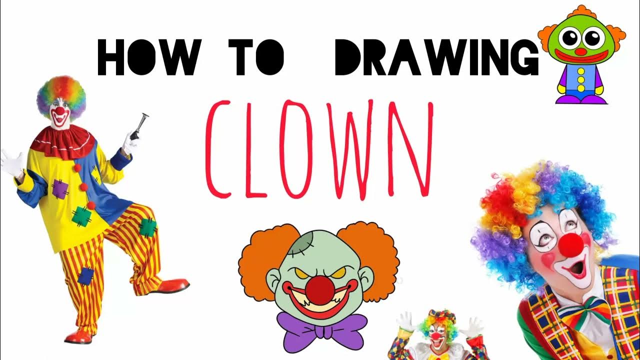 how to draw the clown .step by step drawing THE CLOWN - YouTube
