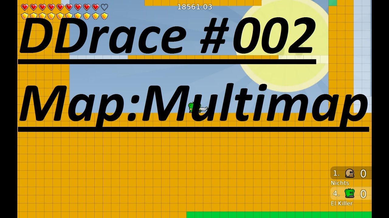 Teeworlds DDrace Map:Multimap #002 - YouTube