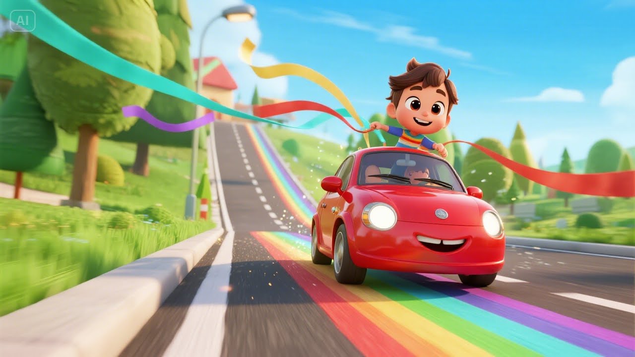 Beep Beep! I’m a Little Red Car | Fun Car Song for Kids | Sing Along ...