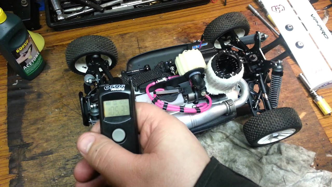 Team Infinity Pro .21 Turbo 5B 5+2 Port Nitro Engine - Break in process ...