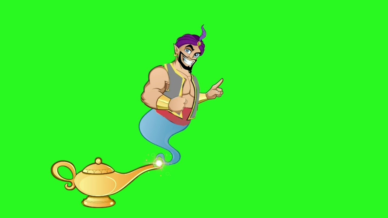 green screen genie vfx alladin / chromakey - YouTube