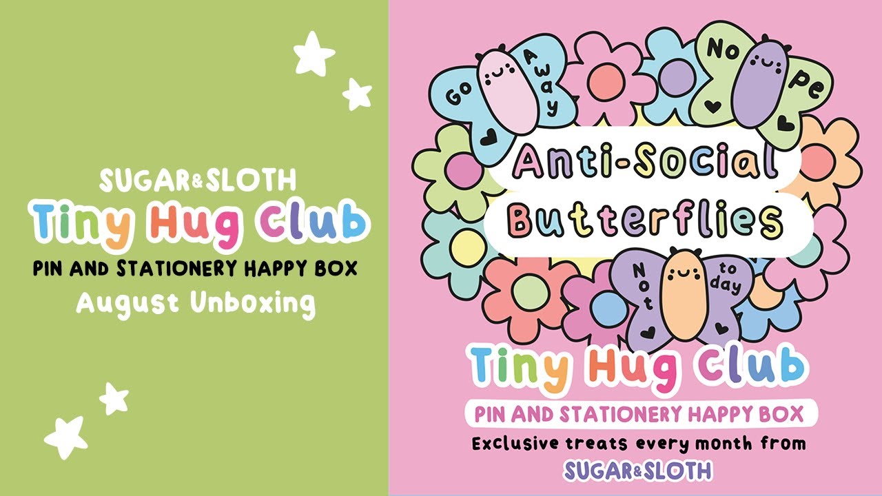 Unboxing our August Tiny Hug Club Pin & Stationery Box, the theme is ...