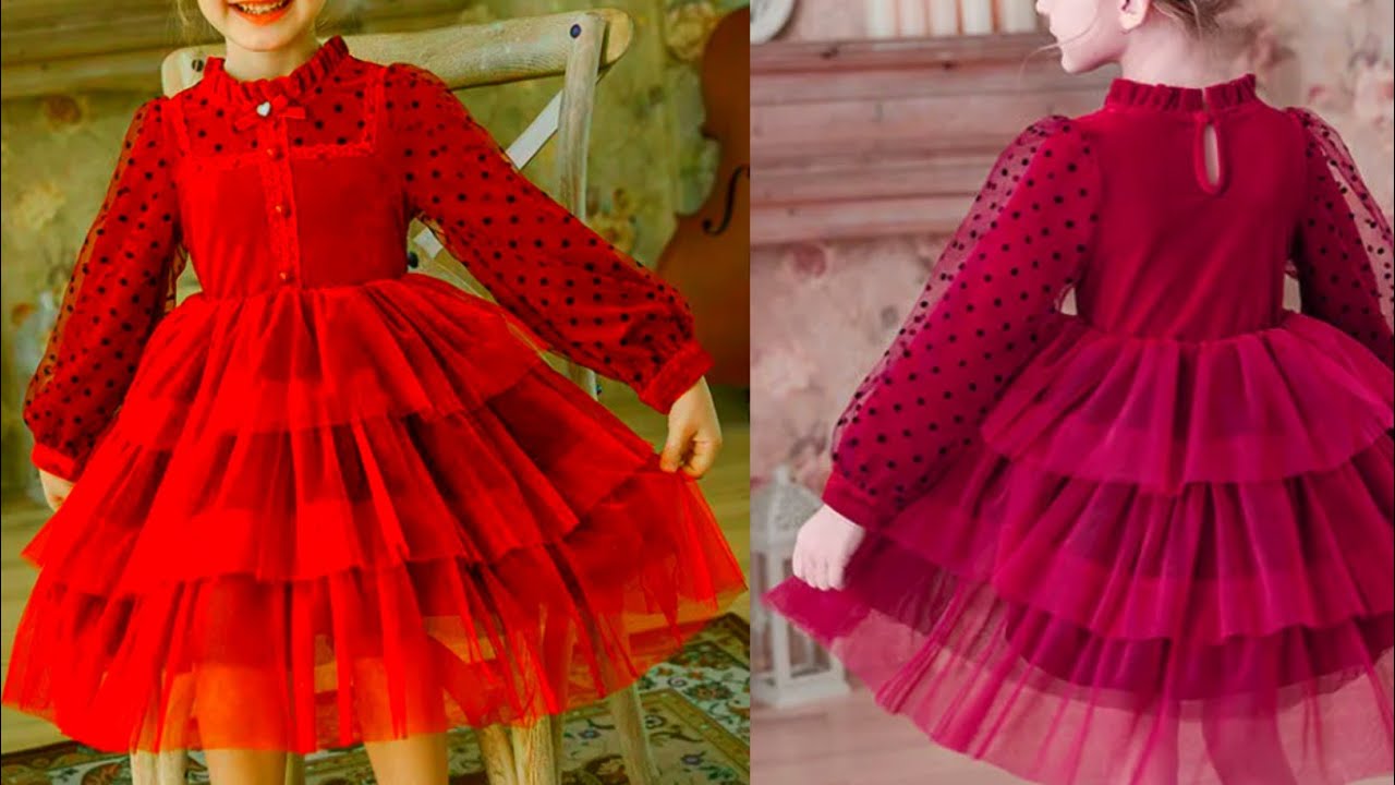 How to Make Baby Frock With Small Fabric Cutting & Stitching.new design ...