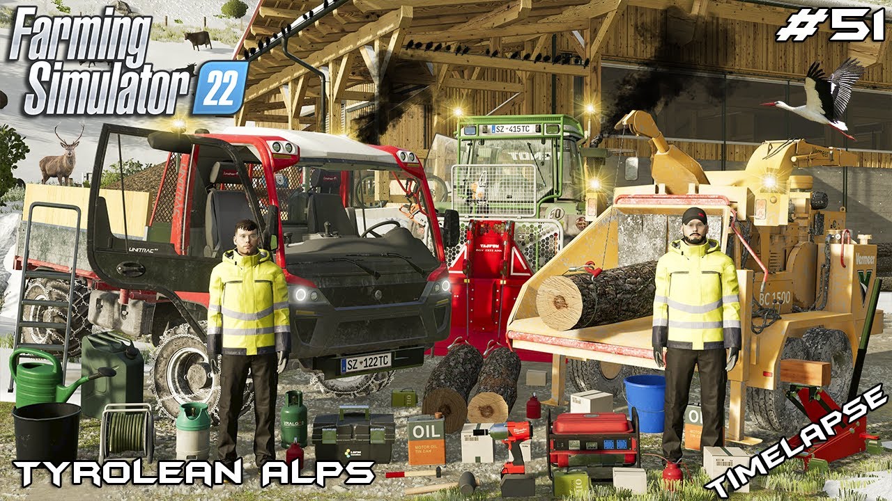 BUYING NEW EQUIPMENT AND MAKING WOOD CHIPS | Tyrolean Alps | Farming ...