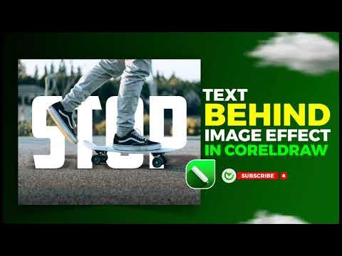 How To Quickly And Easily Add Text Behind Images In CorelDRAW. - YouTube