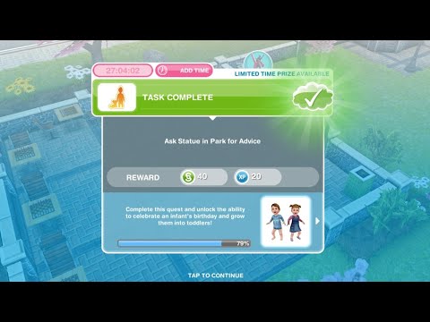 A Quest For Tooddles - Ask Status in Park for Advice