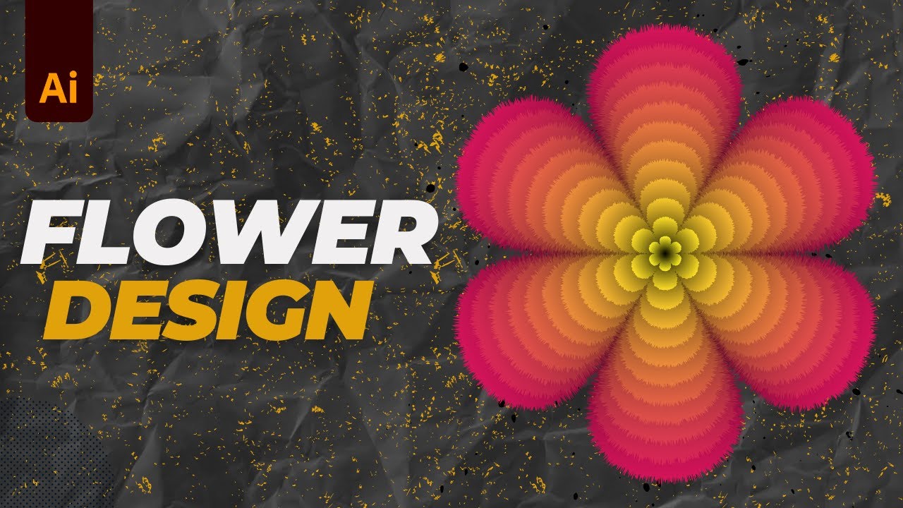 Flower Design Illustrator Tutorial - YouTube