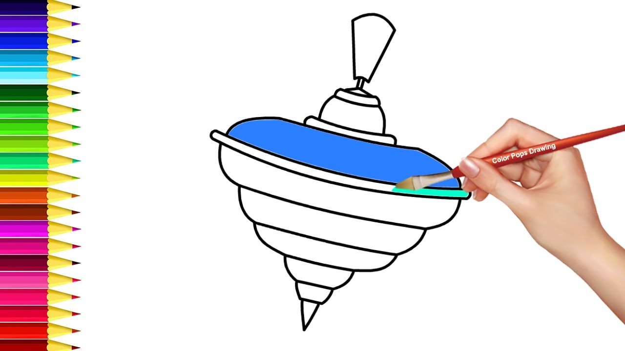 How to Draw Spinner | Drawing for Kids | Kids Art and Craft Ideas ...