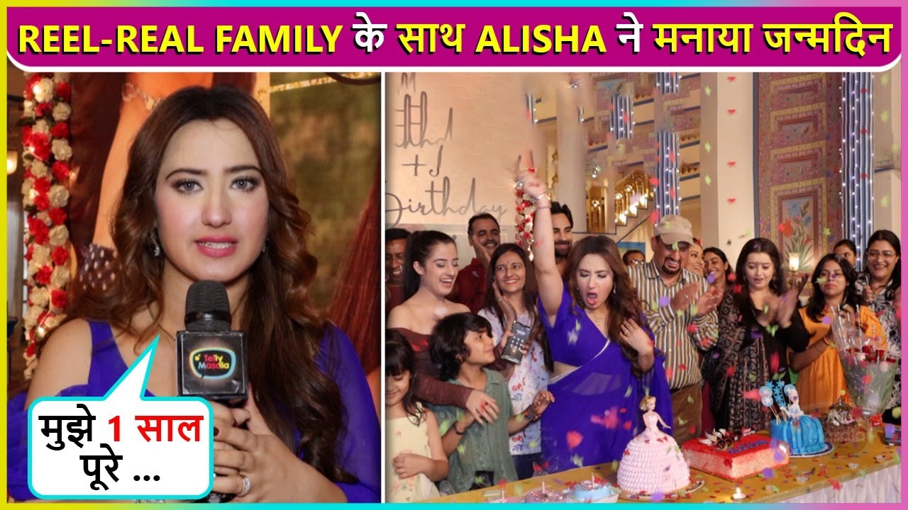Alisha Panwar Celebrates Her Birthday With Whole Cast of Nath Krishna ...