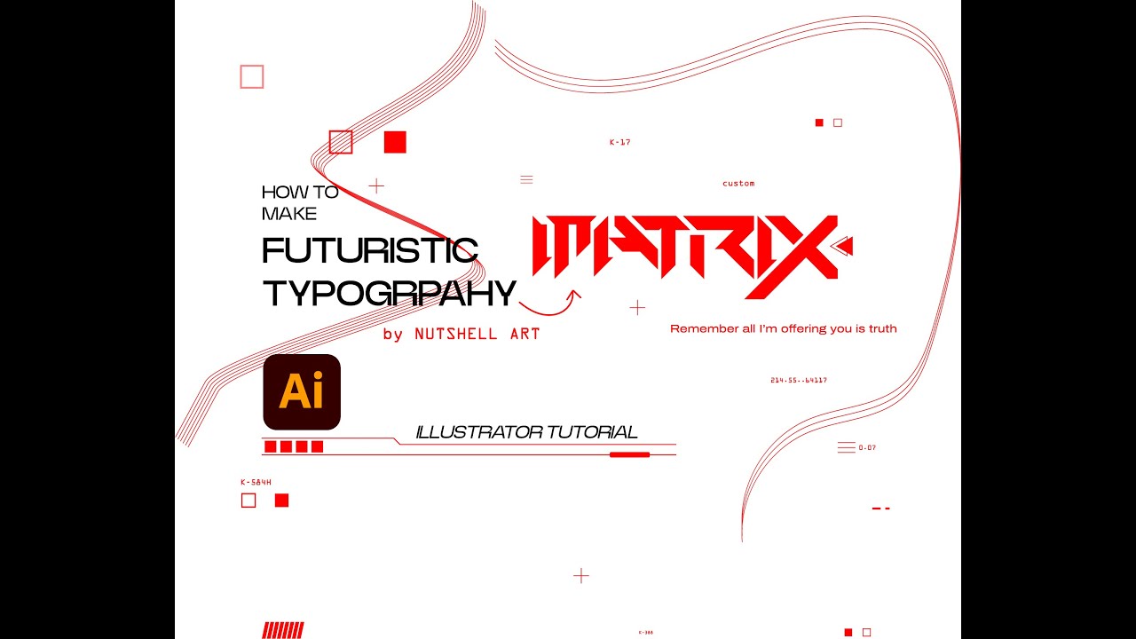 How to design a FUTURISTIC TYPOGRAPHY Illustrator Tutorial 2023 - YouTube