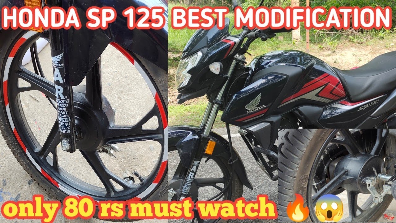sp 125 modified|HonDa sp best modification in 100 rs must watch 🔥 first ...