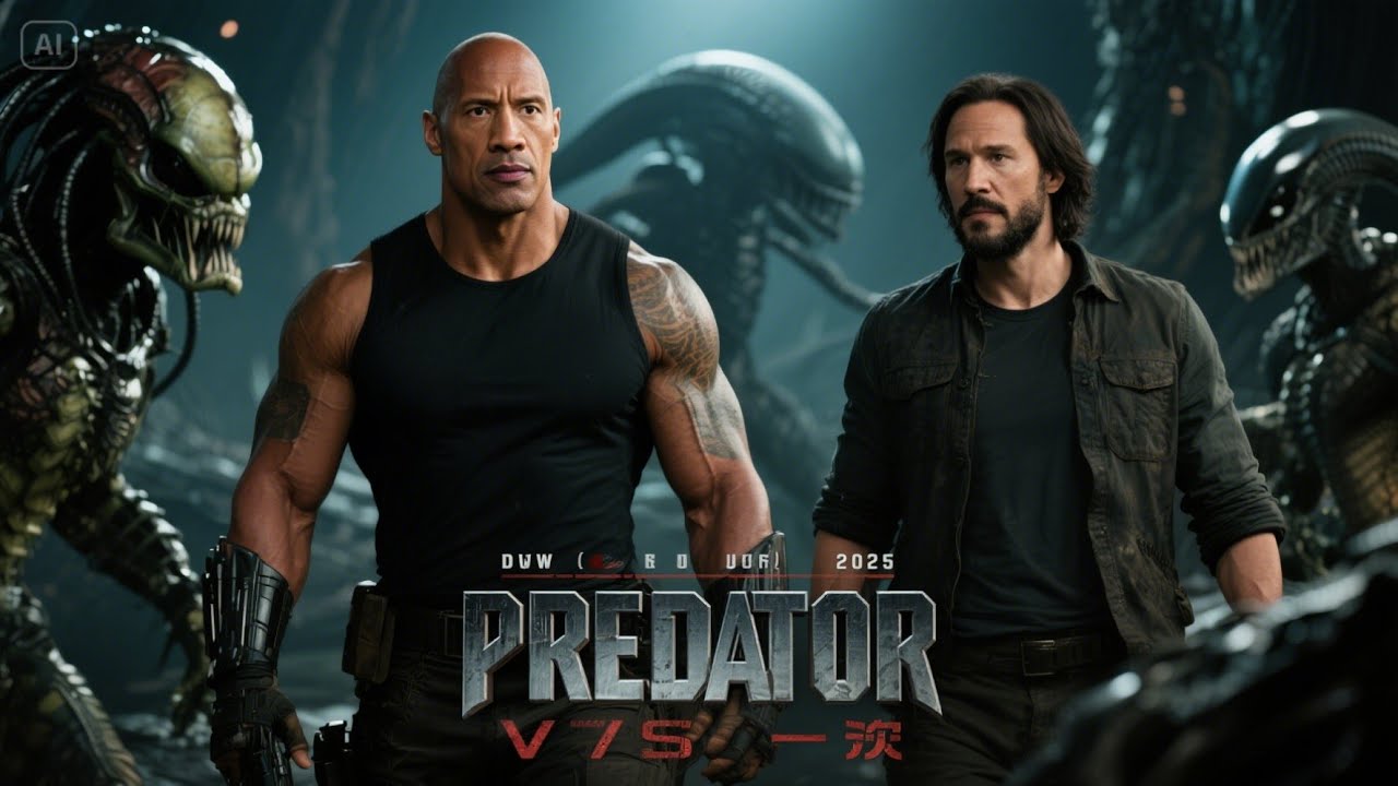 DWAYNE JOHNSON, KEANU REEVES (2025) Predator Vs Alien | First Trailer ...