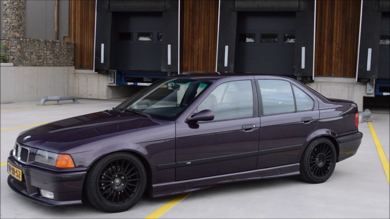 1995 BMW E36 Daytona Violet and Vader M Rain interior - YouTube