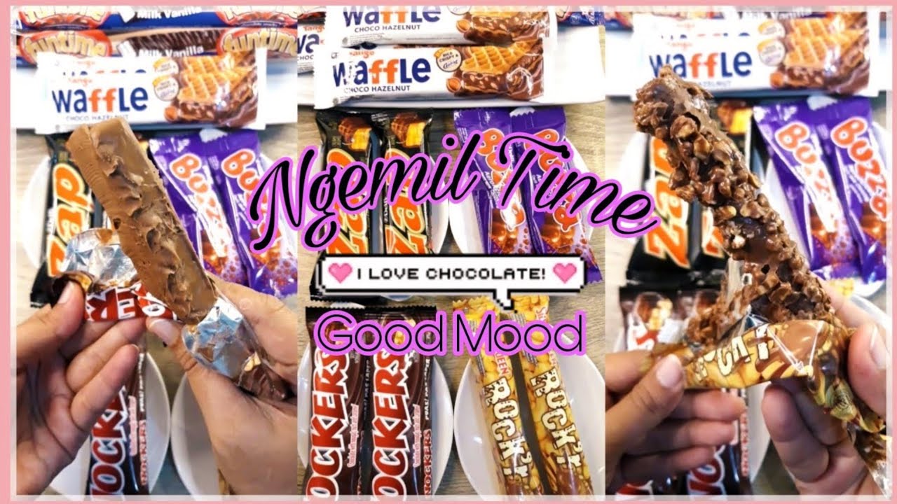 ASMR CHOCOLATE BAR🍫🍫 WAFFLE TANGO, BUZZA CHOCO, ZAP DELFI, SILVERQUEEN ...