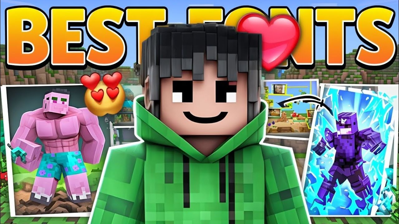 🤩 Best Trending FONTS PACK For Your Minecraft Videos & Thumbnails ( Don ...