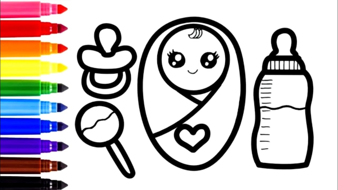 Baby Drawing, Painting and Coloring for Kids & Toddlers | How to draw ...