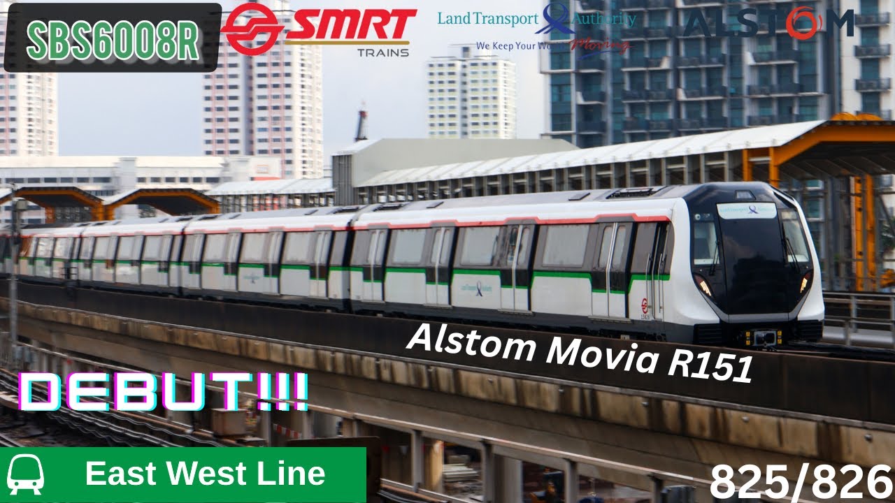 (Joyride) Debut of new Alstom Movia R151 on the East-West Line!!! - YouTube