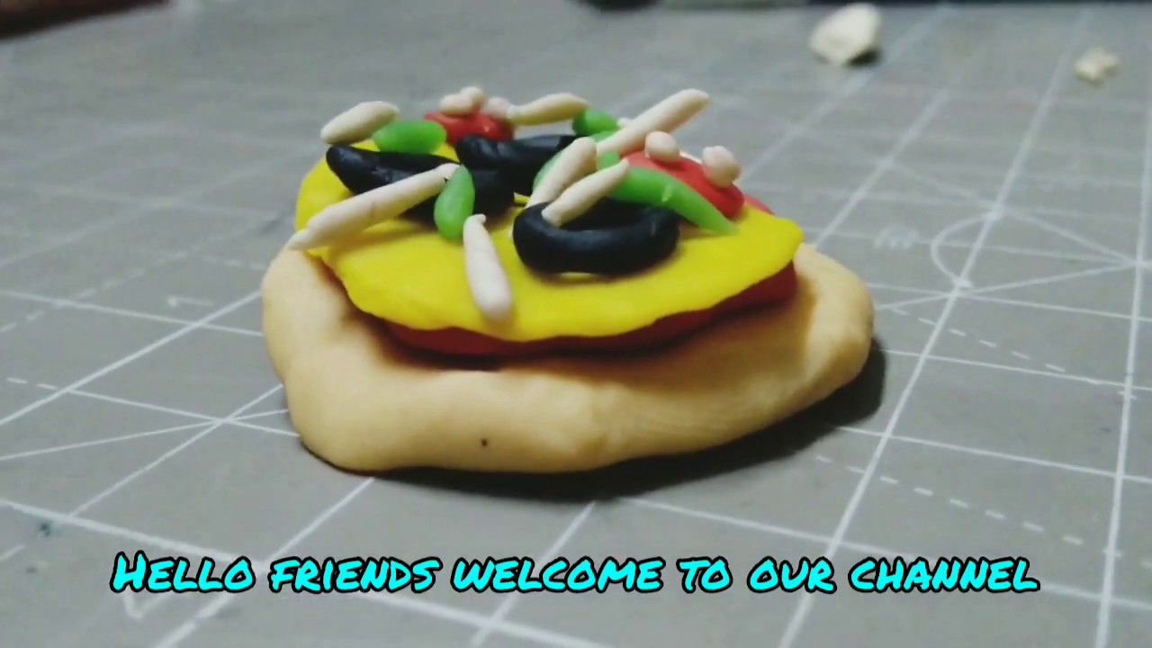 How to make a pizza with clay 😍😍 - YouTube
