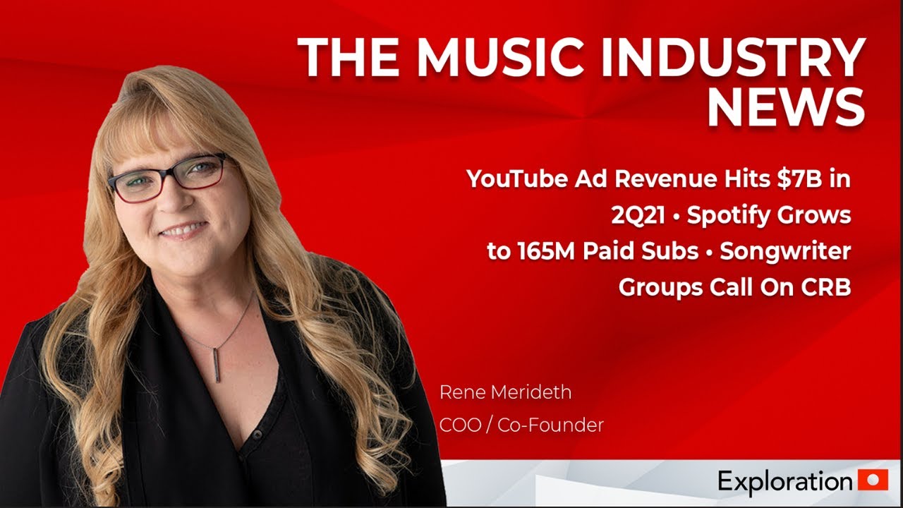 Music Industry News - YouTube Ad revenue hits $7B, Spotify grows paid ...