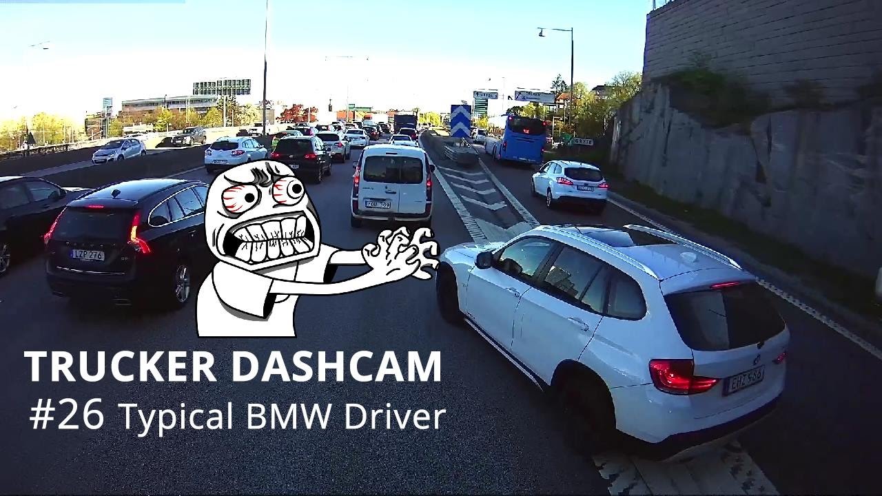 Trucker Dashcam #26 Typical Bmw Driver - YouTube