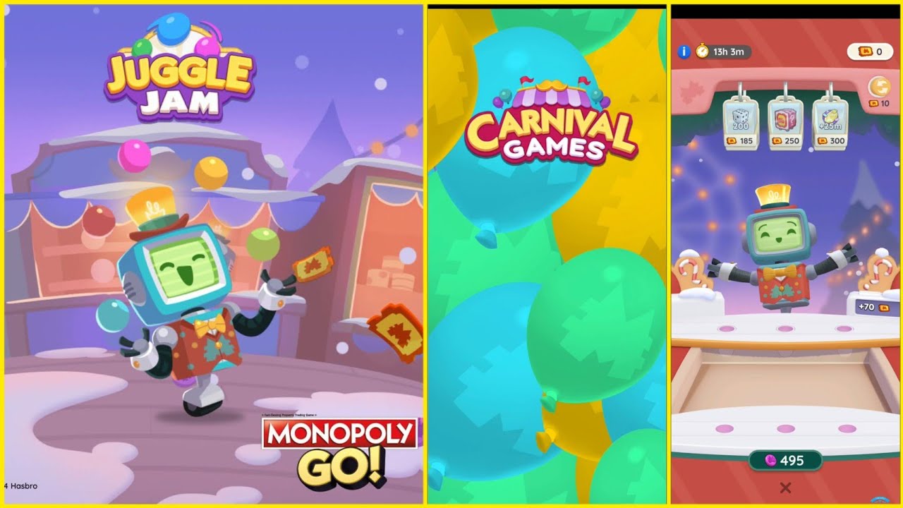 All Board Completed 😍- Monopoly Go New Carnival Games - 500 Token Juggle Jam #monopolygo # ...