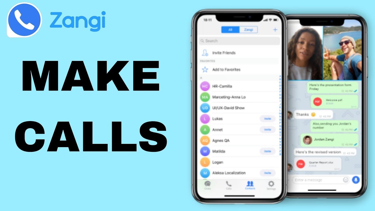 How To Make Calls On Zangi App - YouTube