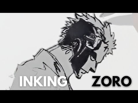 Inking Zoro | Ink art \ sketch art #zoro - YouTube