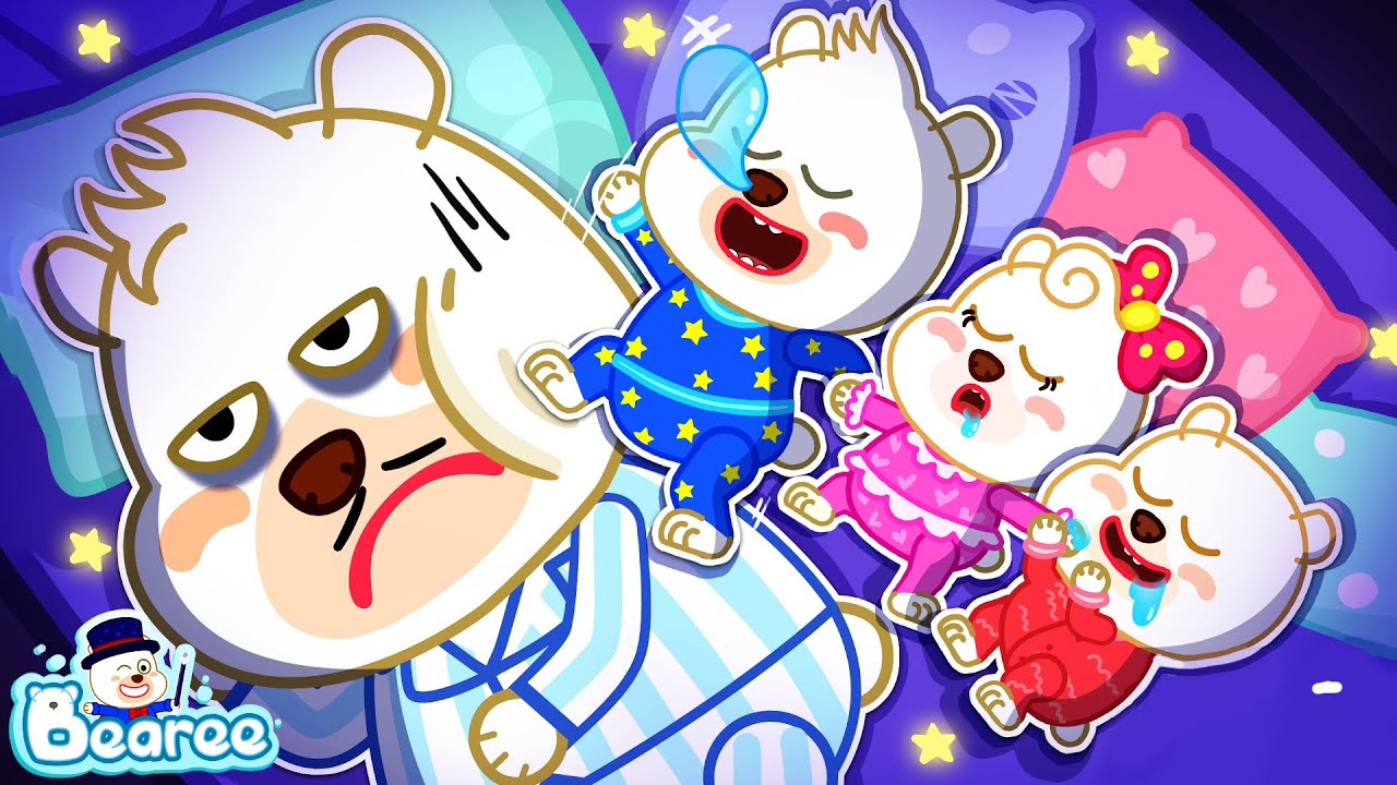 Yes Yes Bedtime! Bearee Family Rolled Over And Daddy Fell Out!😆 Ten In ...