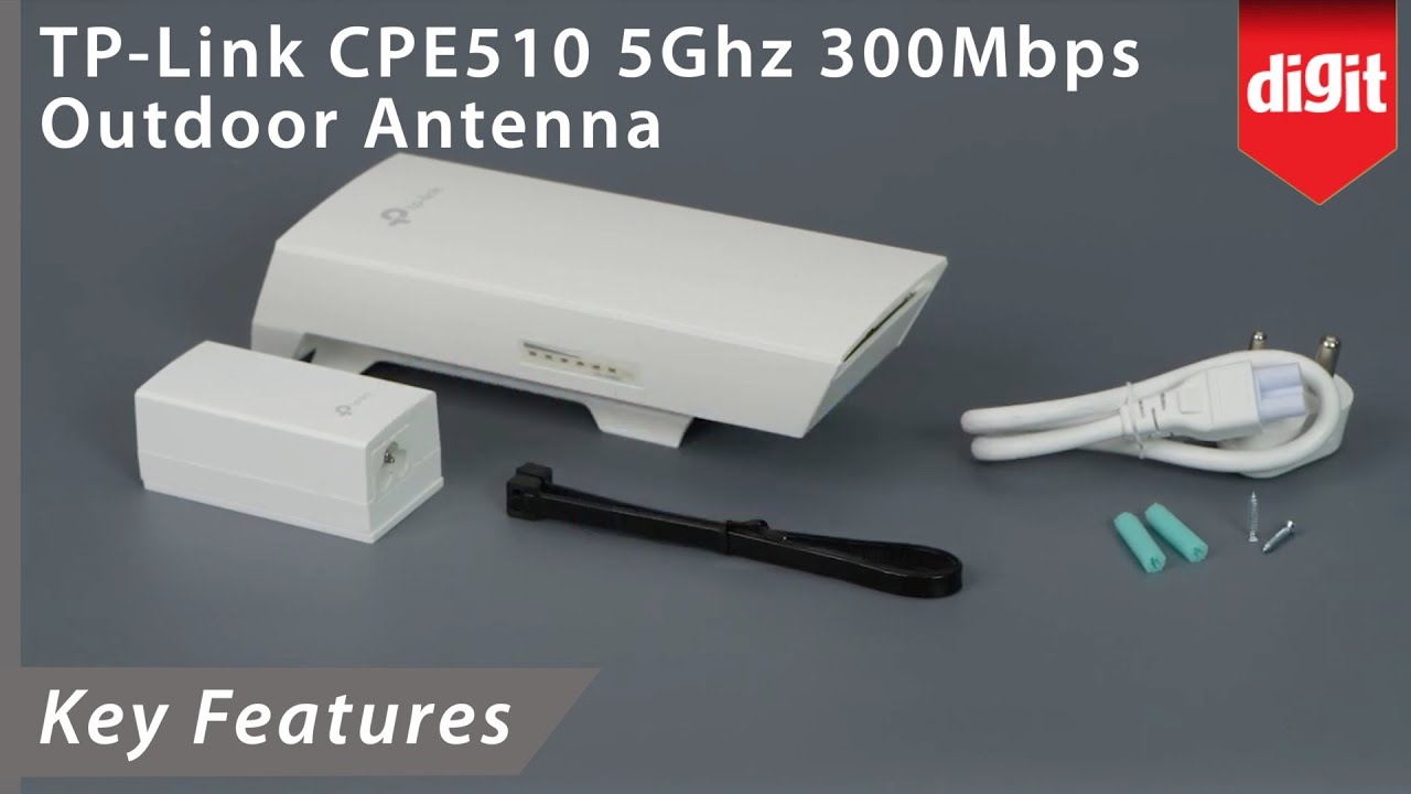 TP Link CPE510 5Ghz 300Mbps Outdoor Antenna Key Features - YouTube