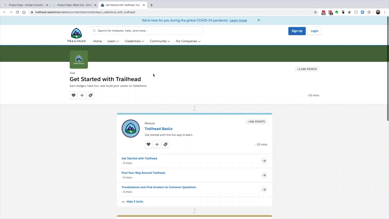 Sign Up for Salesforce Trailhead - YouTube