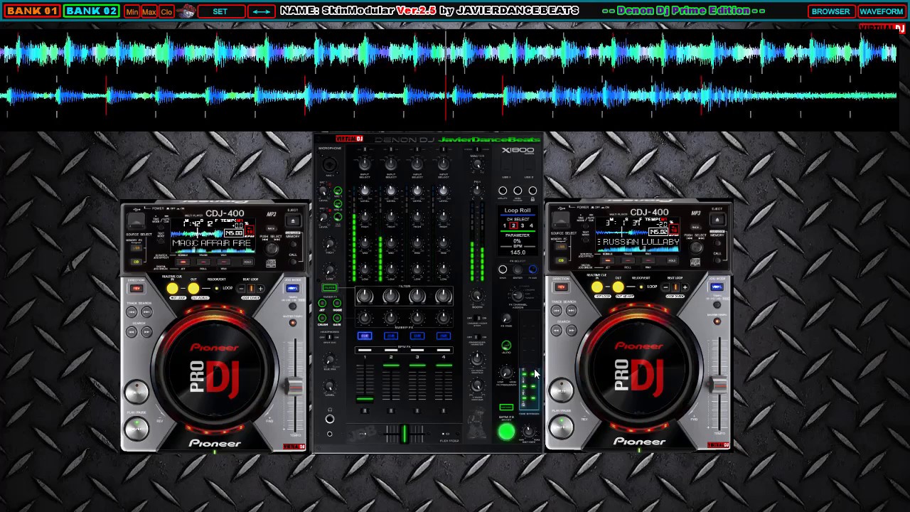Virtual Dj Skin Modular 2_8 CDJ400 PREVIEW - YouTube