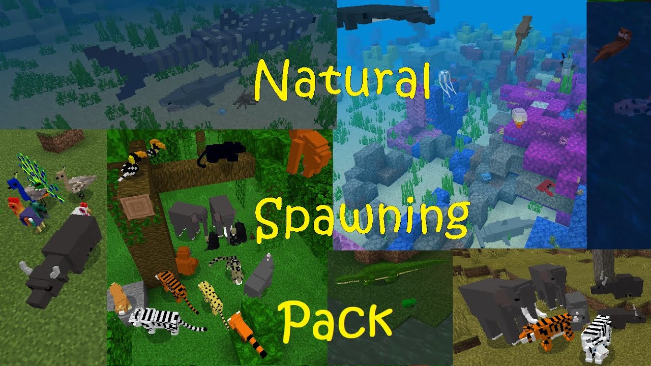 Natural Spawning Pack (for Minecraft Pocket Edition) - YouTube