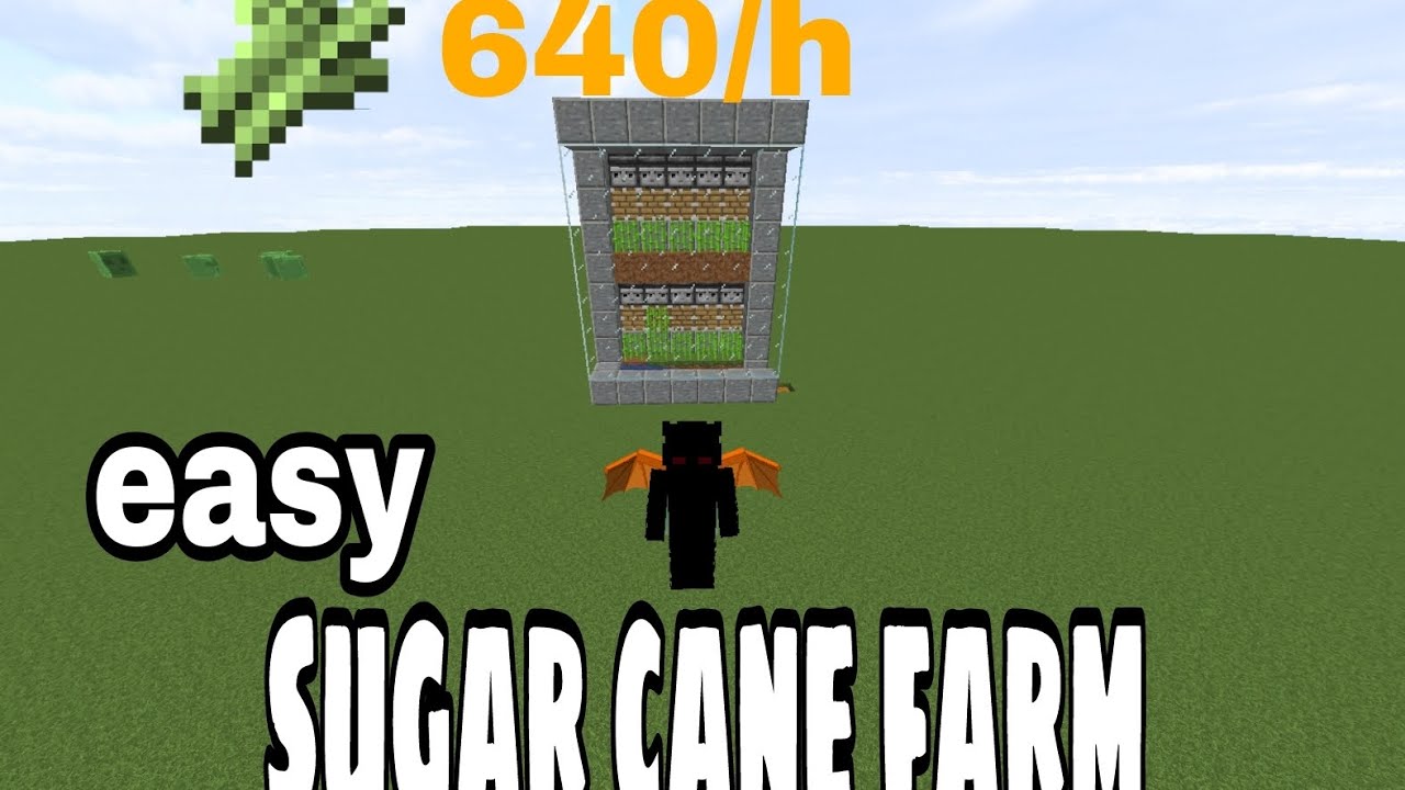 HOW TO MAKE SUGAR CANE FARM IN MINECRAFT|URGOD MC - YouTube