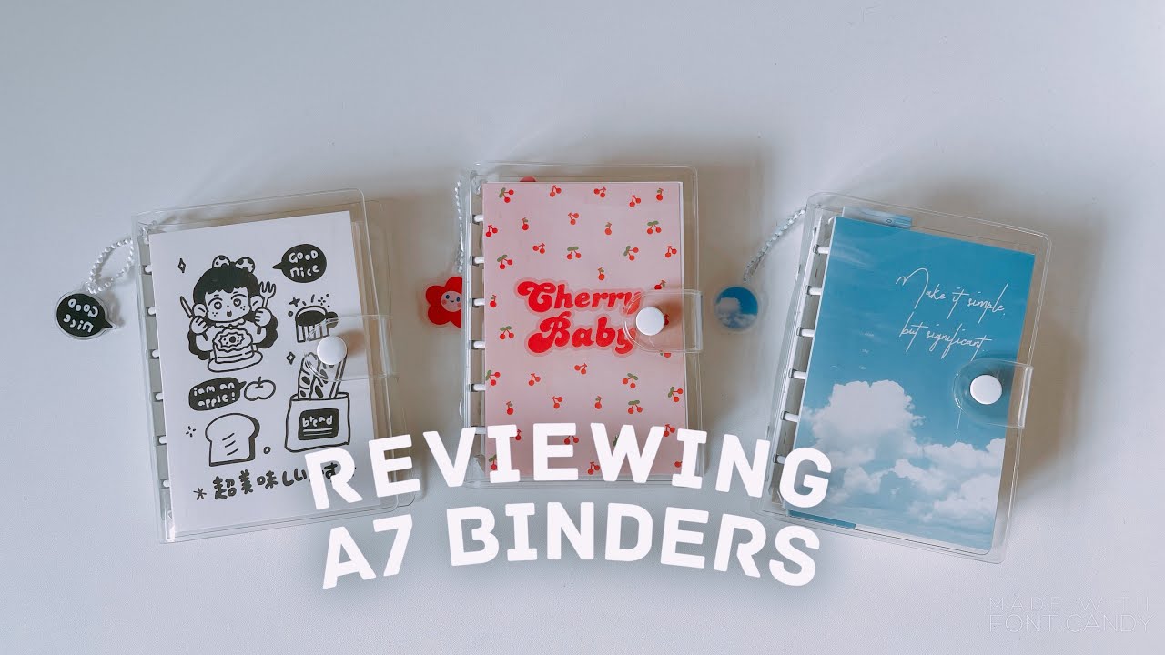 reviewing a7 binder journals | repost - YouTube