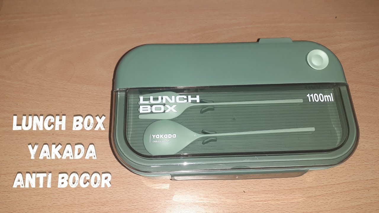REVIEW LUNCH BOX/KOTAK MAKAN MERK YAKADA| ANTI BOCOR MURAH - YouTube