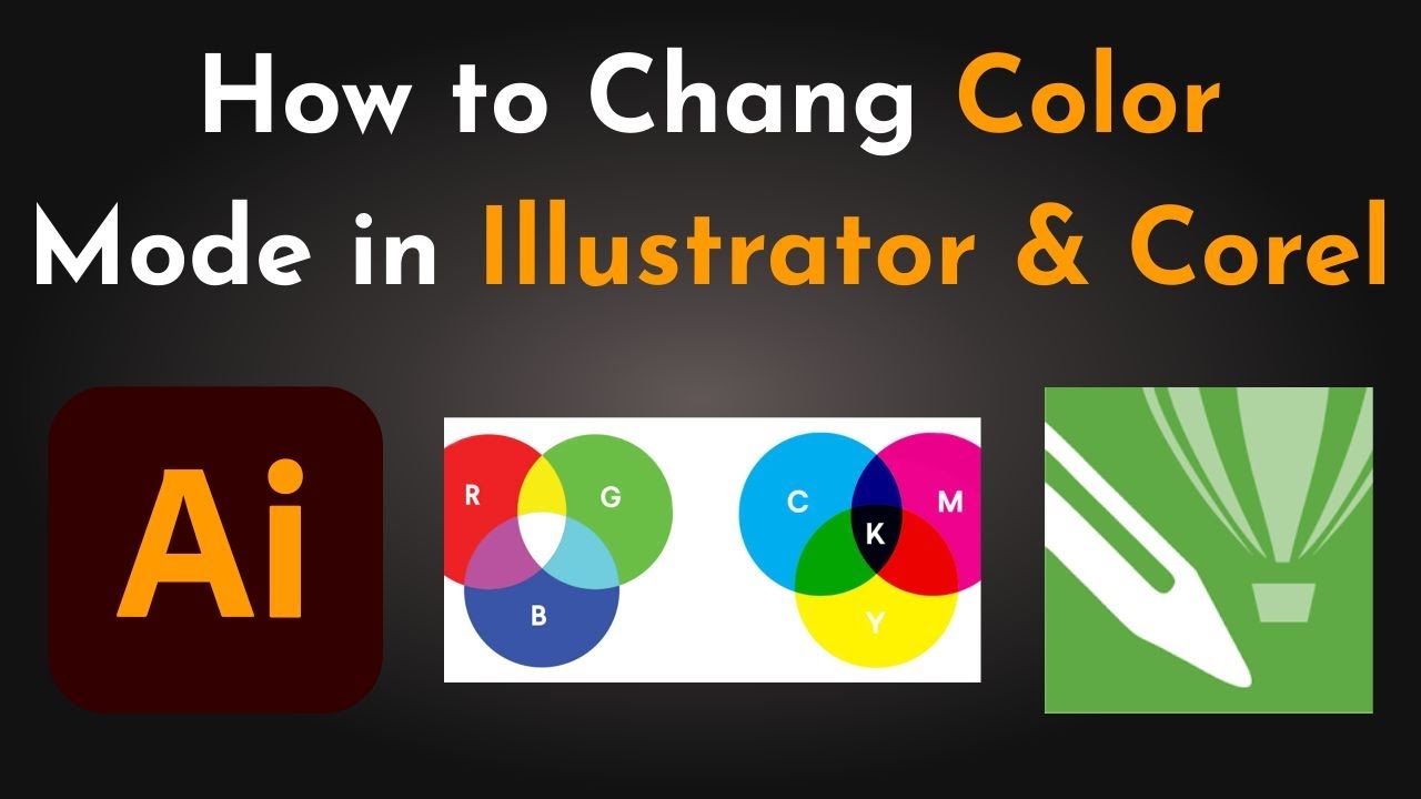 How to Change Color Mode in CorelDraw and illustrator in Hindi - YouTube