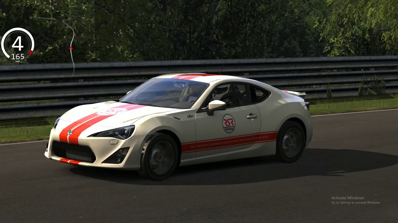 Assetto Corsa - Toyota GT86 hitting the Nürburgring - YouTube