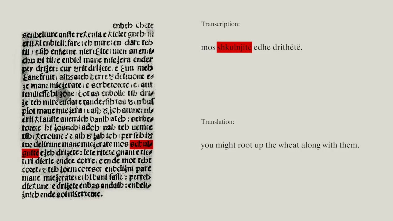 The sound of old Albanian language - YouTube