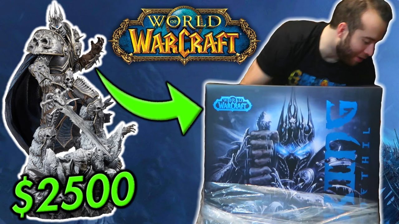 World of Warcraft Lich King Arthas 26" Premium Statue unboxing review ...