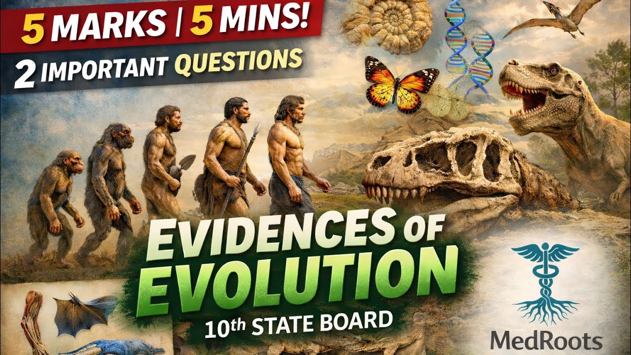 5 Marks in 5 Mins – Evidences of Evolution | Last Minute Revision ...