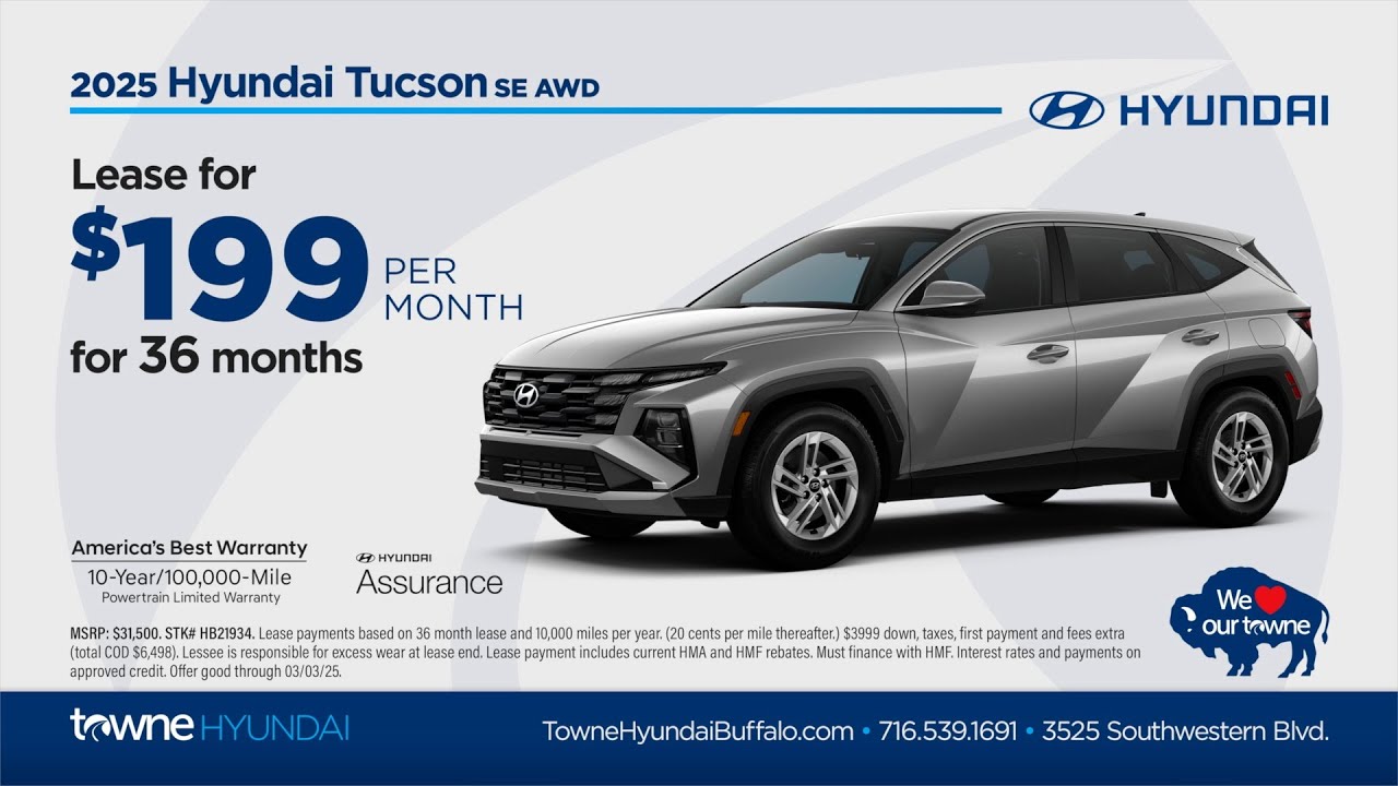 Save BIG On A Tuscon Or Elantra At Towne Hyundai - YouTube