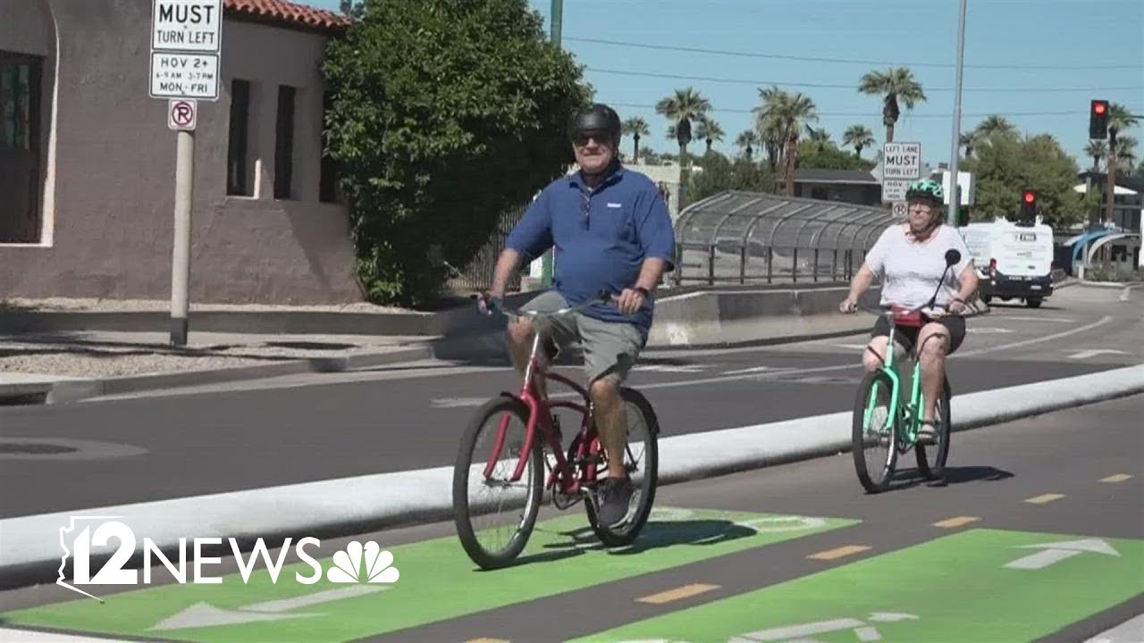 City of Phoenix unveils new plan to keep bikers safe on the road - YouTube