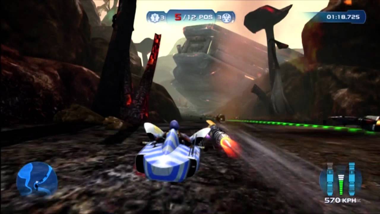 Podracing gameplay - Kinect Star Wars - YouTube