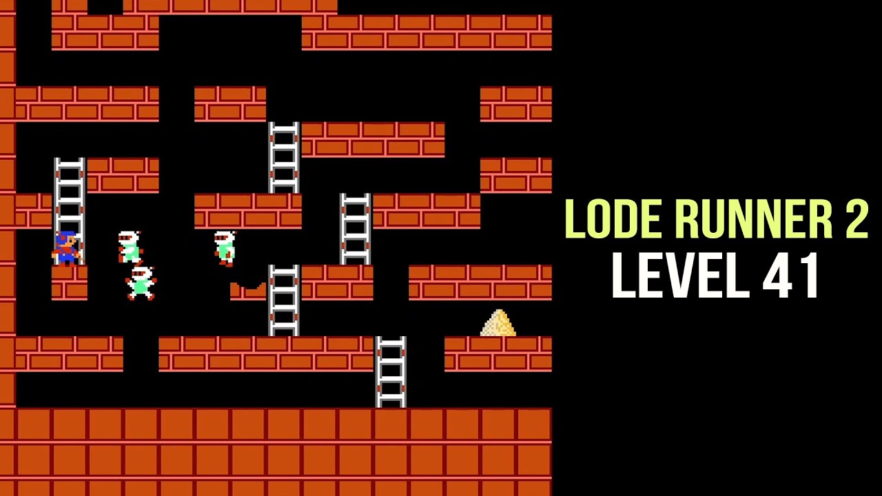 Lode Runner 2. Level 41. Nintendo (NES) Games - YouTube
