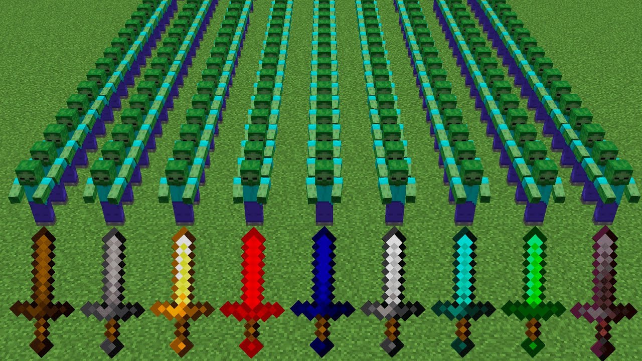 which sword is the fastest vs zombies - YouTube
