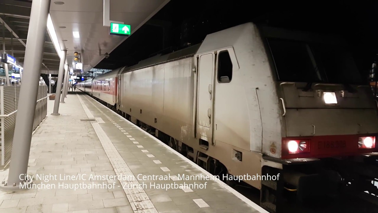 DB City Night Line Intercity van Utrecht Centraal naar Zürich ...