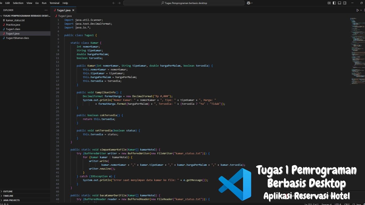 Tugas 1 Pemrograman Berbasis Desktop - Membuat Aplikasi Reservasi Hotel ...