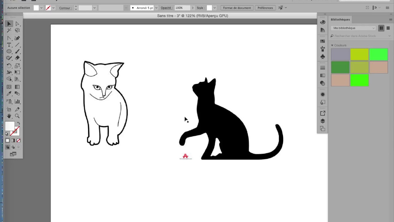 part 01 La vectorisation en mode contour dans Adobe Illustrator - YouTube