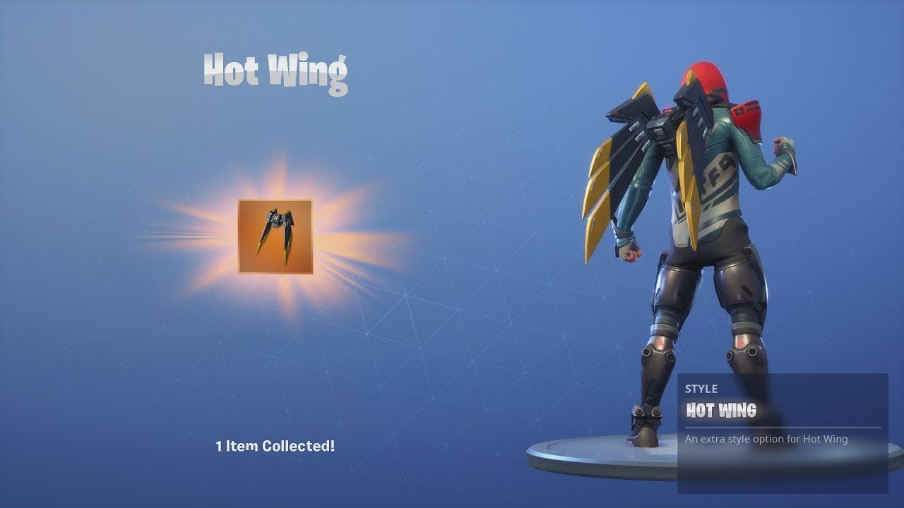 *UNLOCKING" Hot Wing Back Bling In Fortnite...!!! - YouTube