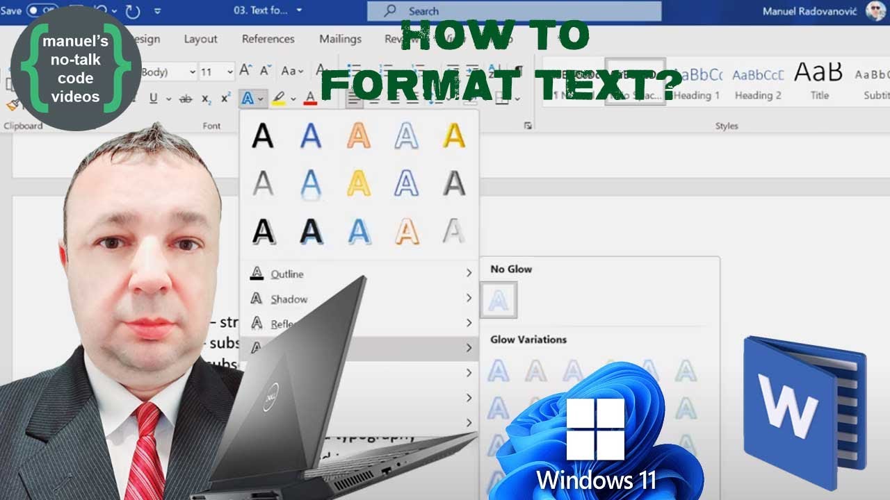 Microsoft Word - 3. How to Format Text - YouTube